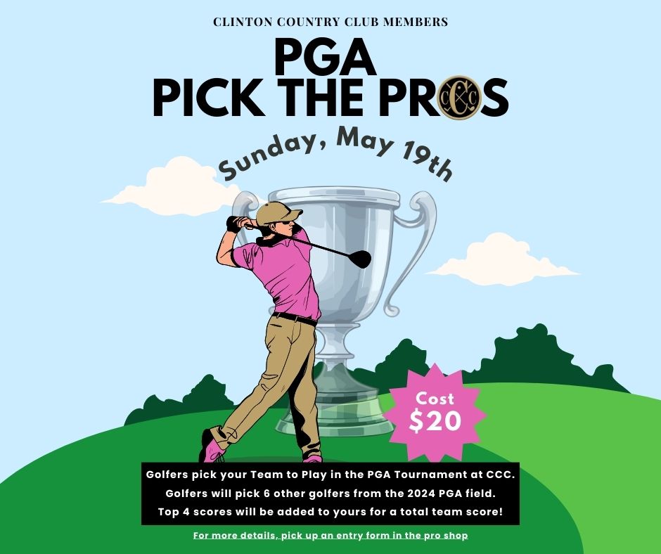 Upcoming Tournament Information – Clinton Country Club